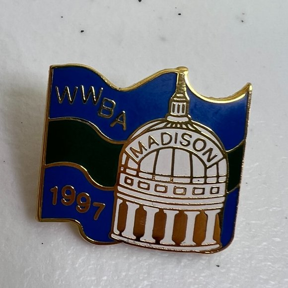 Jewelry | Wwba Madison Wisconsin State Capitol Enamel Womens Bowling ...